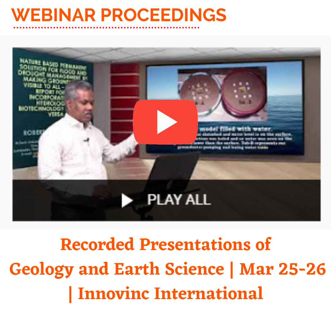 Webinar on Geology & Earth Science | Dec 07-08, 2023 | Innovinc Event